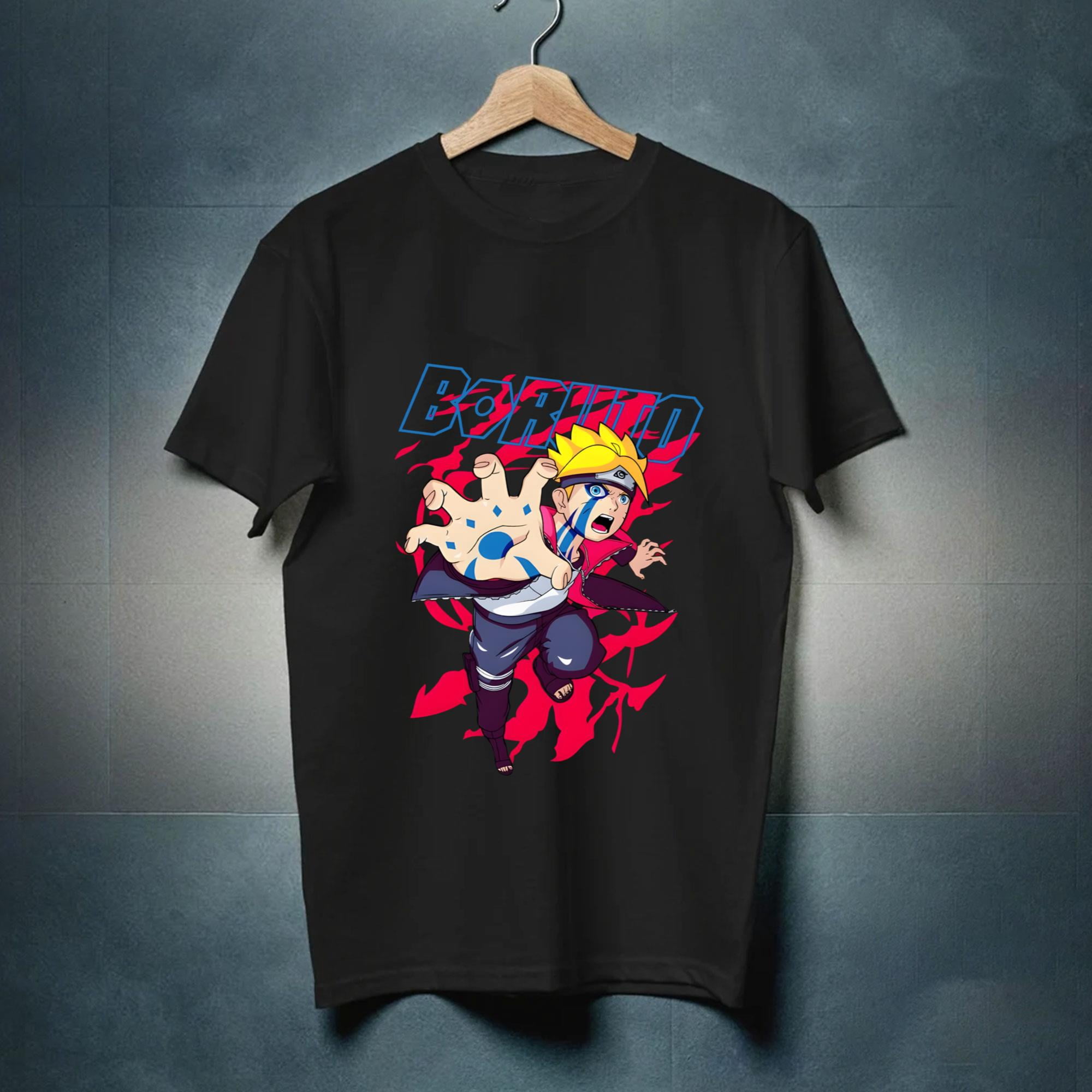 Anime-Inspired Graphic Shirt Featuring Swirl Character Manga Design ...