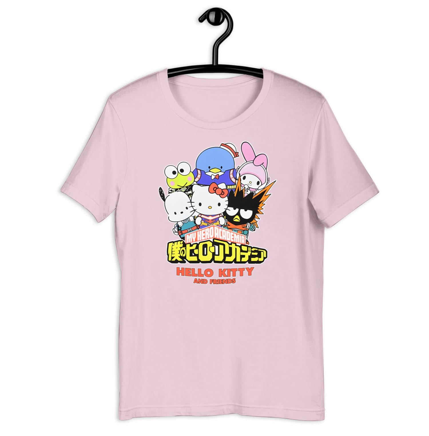 Anime-Inspired Men's Graphic Mashup Shirt Featuring Cute Characters ...