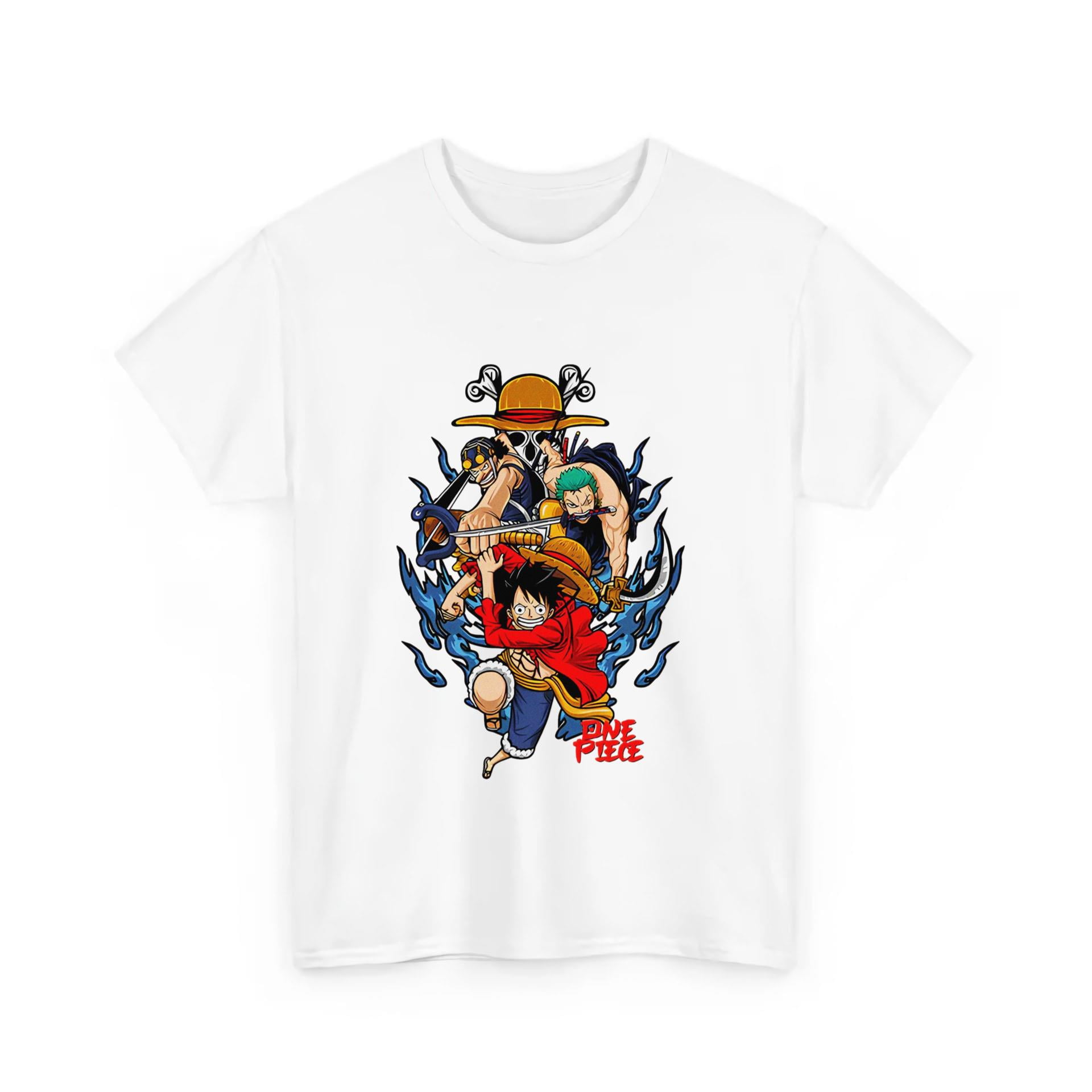 Anime Inspired Monkey Pirate Straw Hat Chibi Graphic Tee for Fans ...