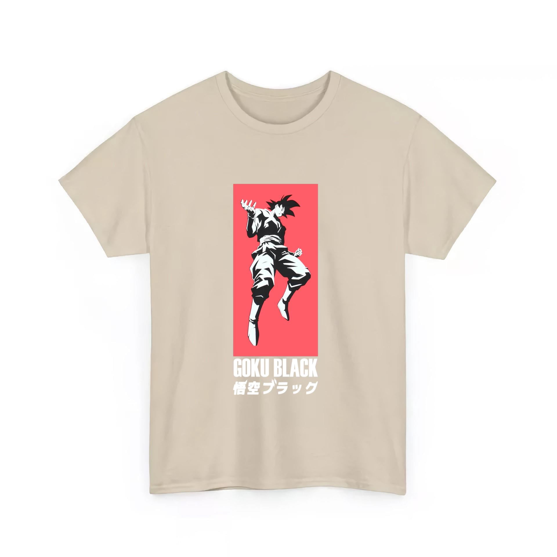 Anime Inspired Shirt – Saiyan Warrior Graphic Design with Red Box ...