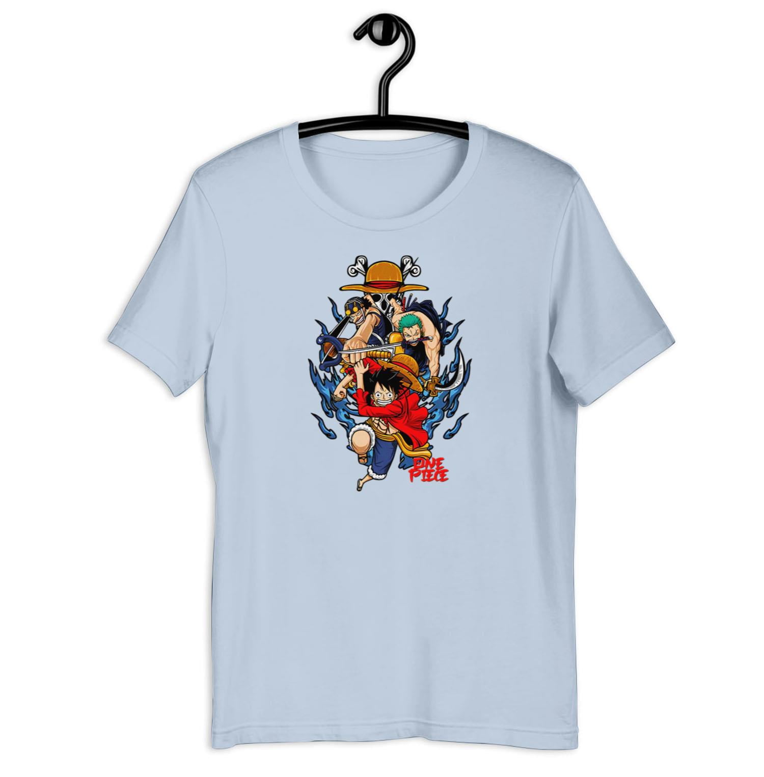 Anime Inspired Straw Hat Chibi Gear Graphic Tee Shirt with Fast ...