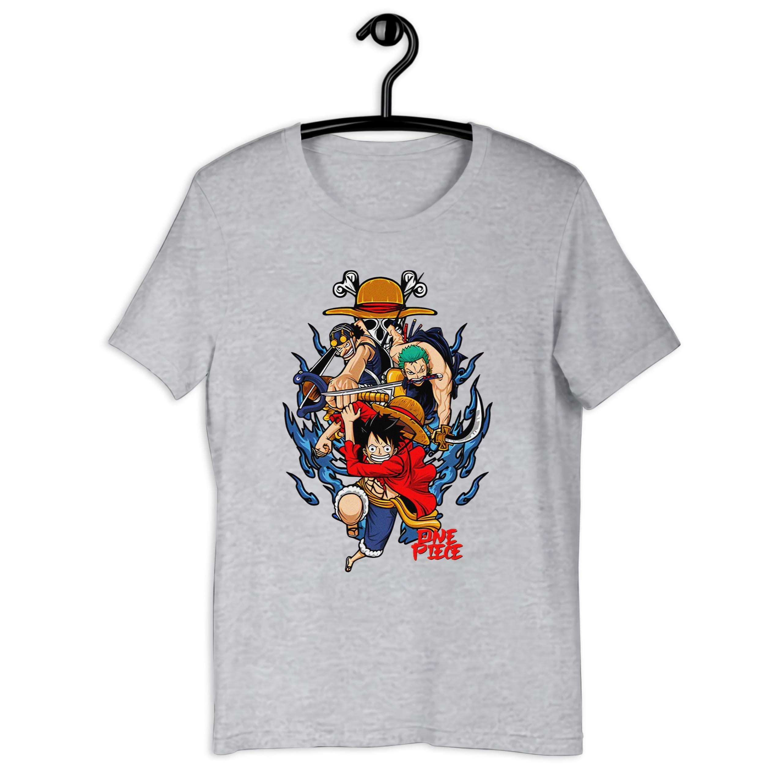Anime Inspired Straw Hat Chibi Gear Graphic Tee Shirt with Fast ...