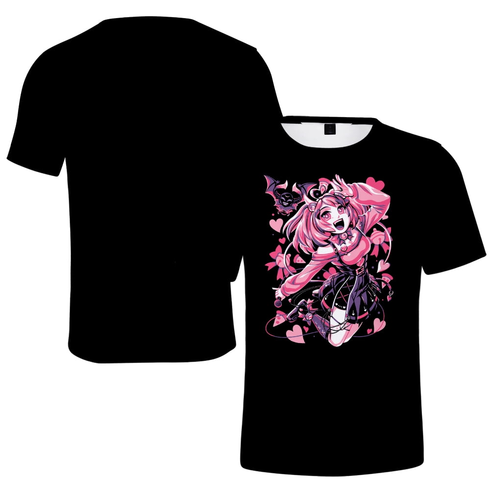 Anime Ironmouse Cute Merch Graphic Crewneck Short Sleeve Summer Men ...