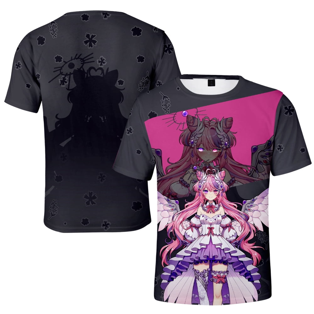 Anime Ironmouse Cute Merch Graphic Crewneck Short Sleeve Summer Men ...