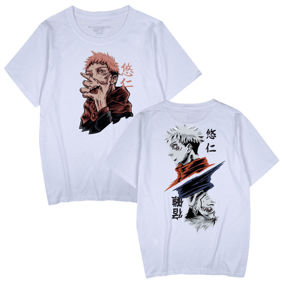 Anime Itadori Yuji short sleeve Satoru Gojo t-shirt round neck casual ...