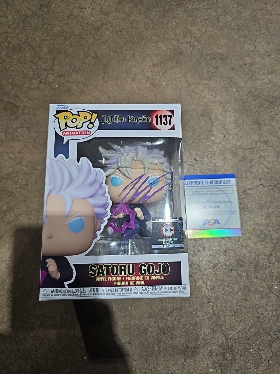 Anime JJK Jujutsu Kaisen Satoru Gojo Funko Pop 1137 signature By Kai ...