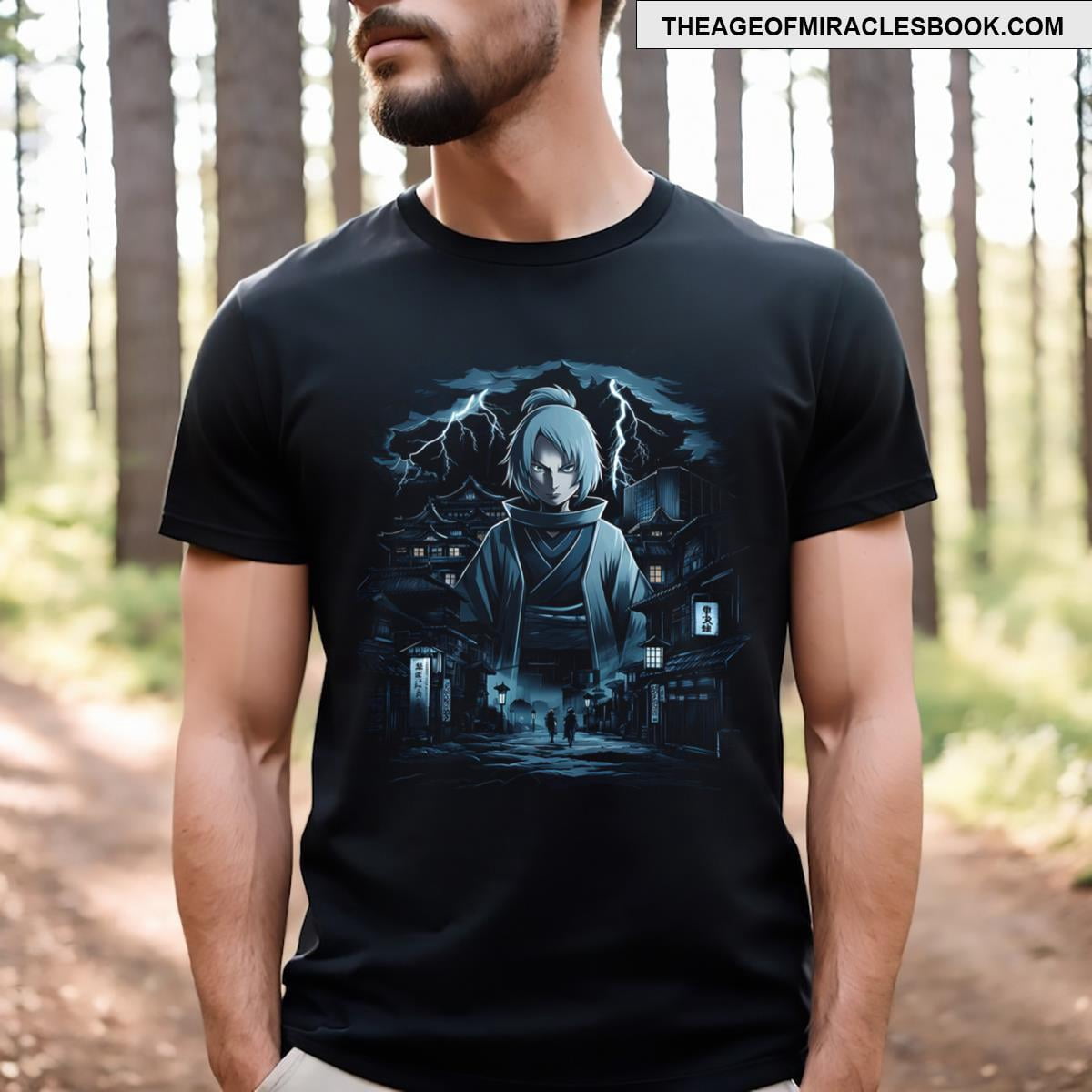 Anime Japan Graphic Novel Manga Tokyo Japan Lightning Storm T-shirt ...