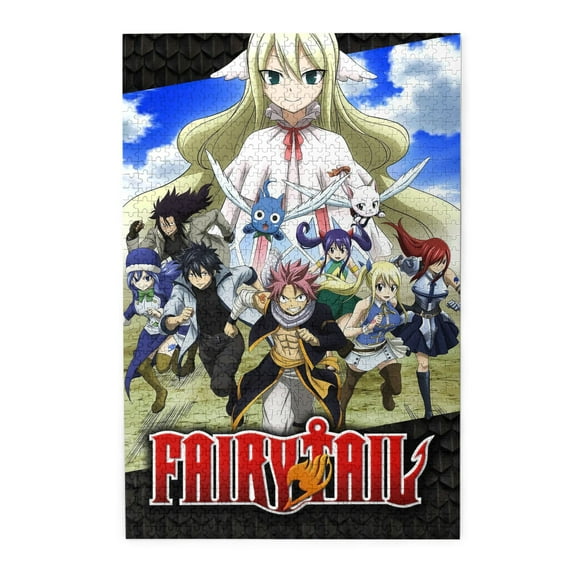 Anime Jigsaw Puzzles 29.5 x 19.5 In，Fairy Tail Jigsaw Puzzles 1000 Pcs ...