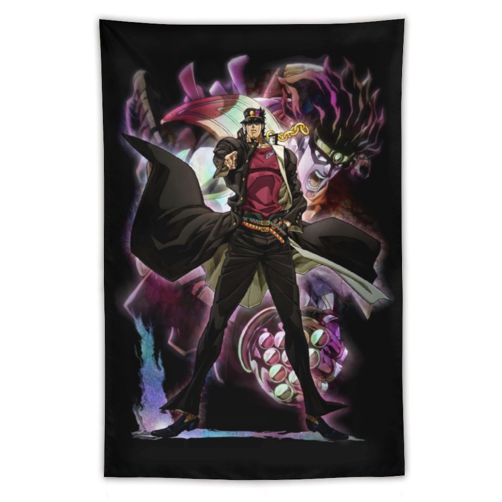 Anime JoJo's Bizarre Adventure Tapestry 60x40 Inch Funny Flag Wall ...