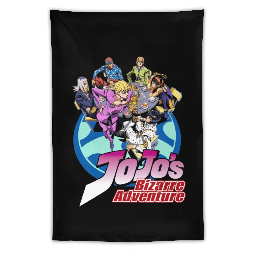 Anime JoJo's Bizarre Adventure Tapestry 60x40 Inch Funny Flag Wall ...