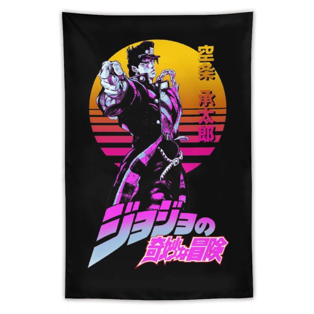 Anime JoJo's Bizarre Adventure Tapestry 60x40 Inch Funny Flag Wall ...