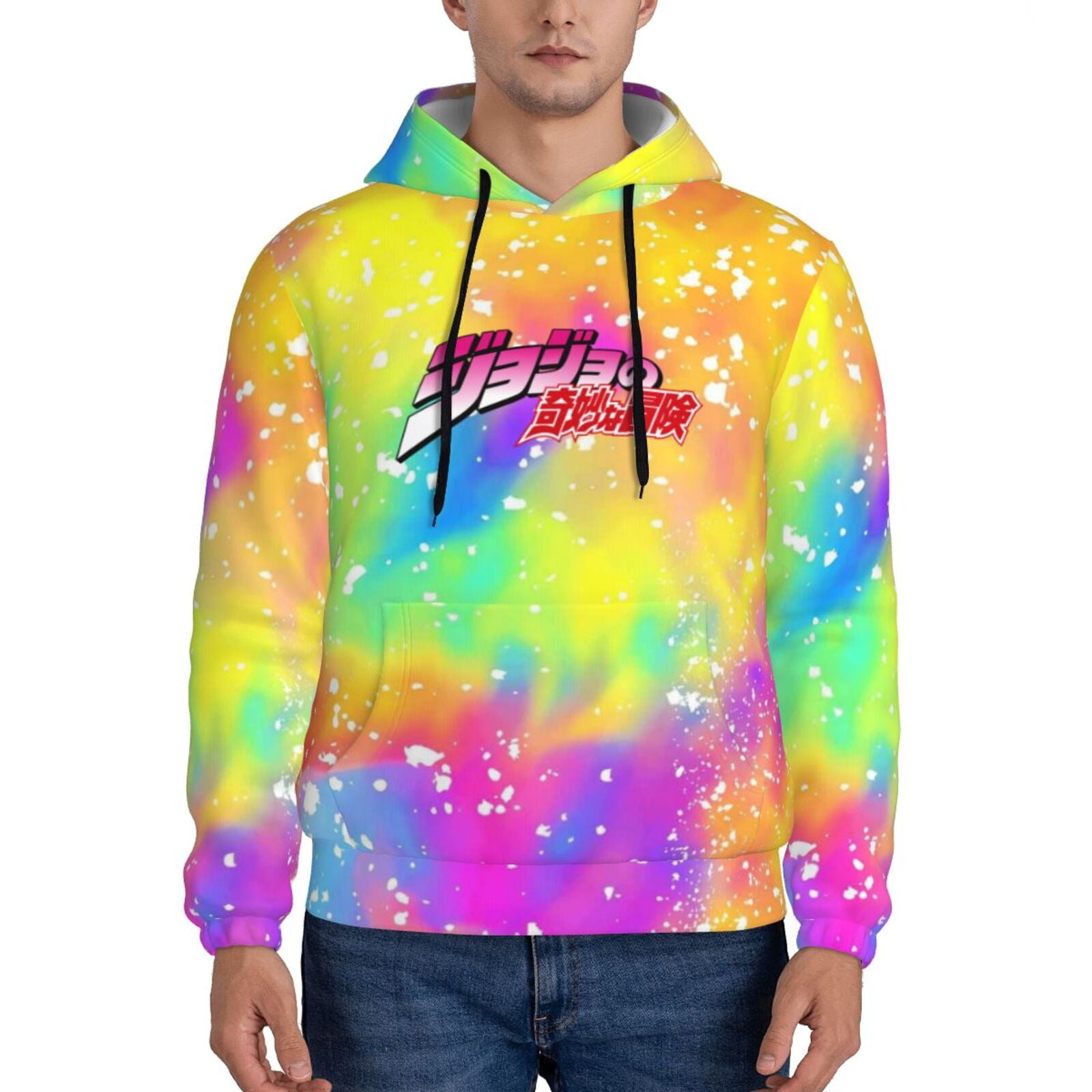 Anime Jojo'S Bizarre Adventure Mens Aldult Hooded Sweater, Novelty Hat ...