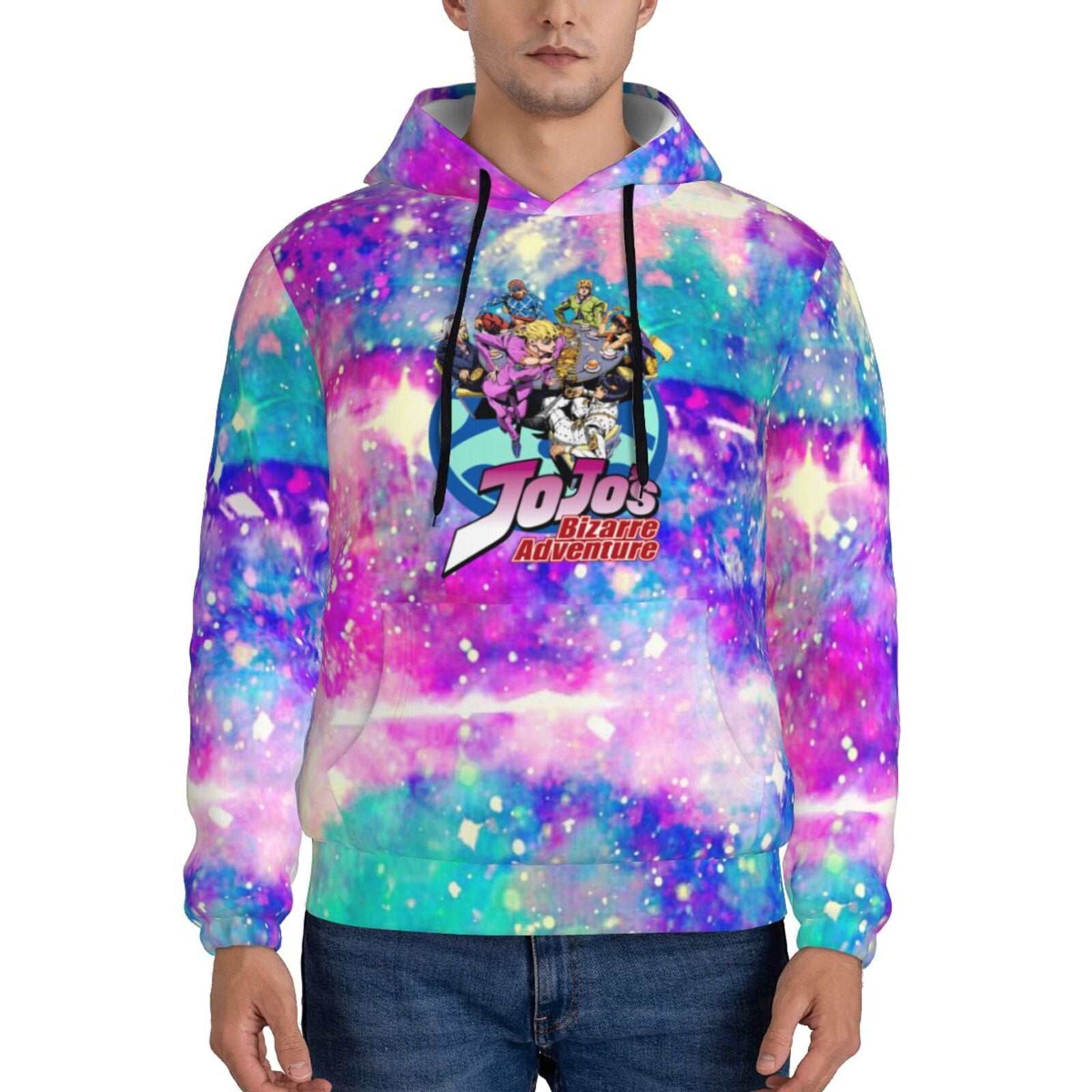 Anime Jojo'S Bizarre Adventure Mens Aldult Hooded Sweater, Novelty Hat ...
