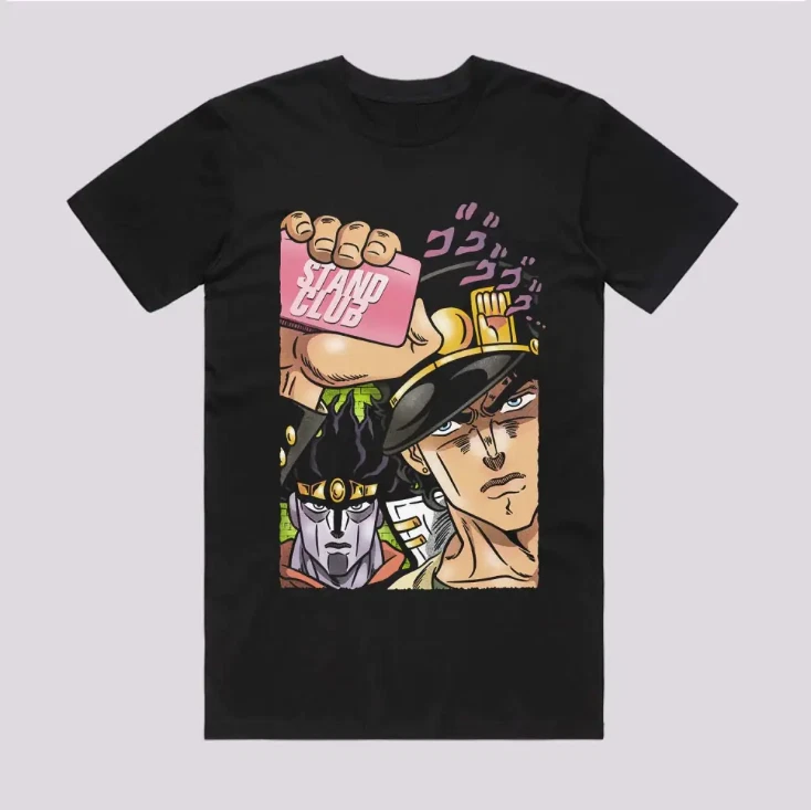 Anime Jojo Stand Club Japanese Style Black T-Shirt Size S-5XL - Walmart.com