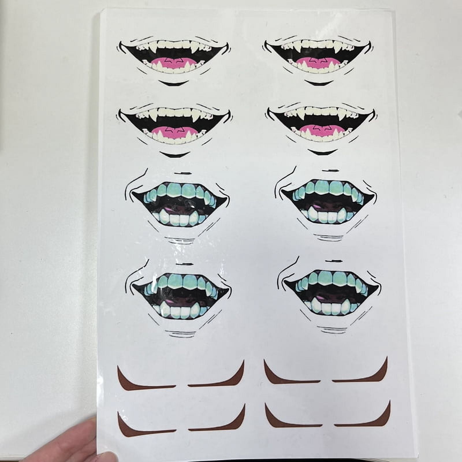 Anime Jujutsu Kaisen Cosplay Yuji Nobara Sukuna Tattoo Stickers Face ...