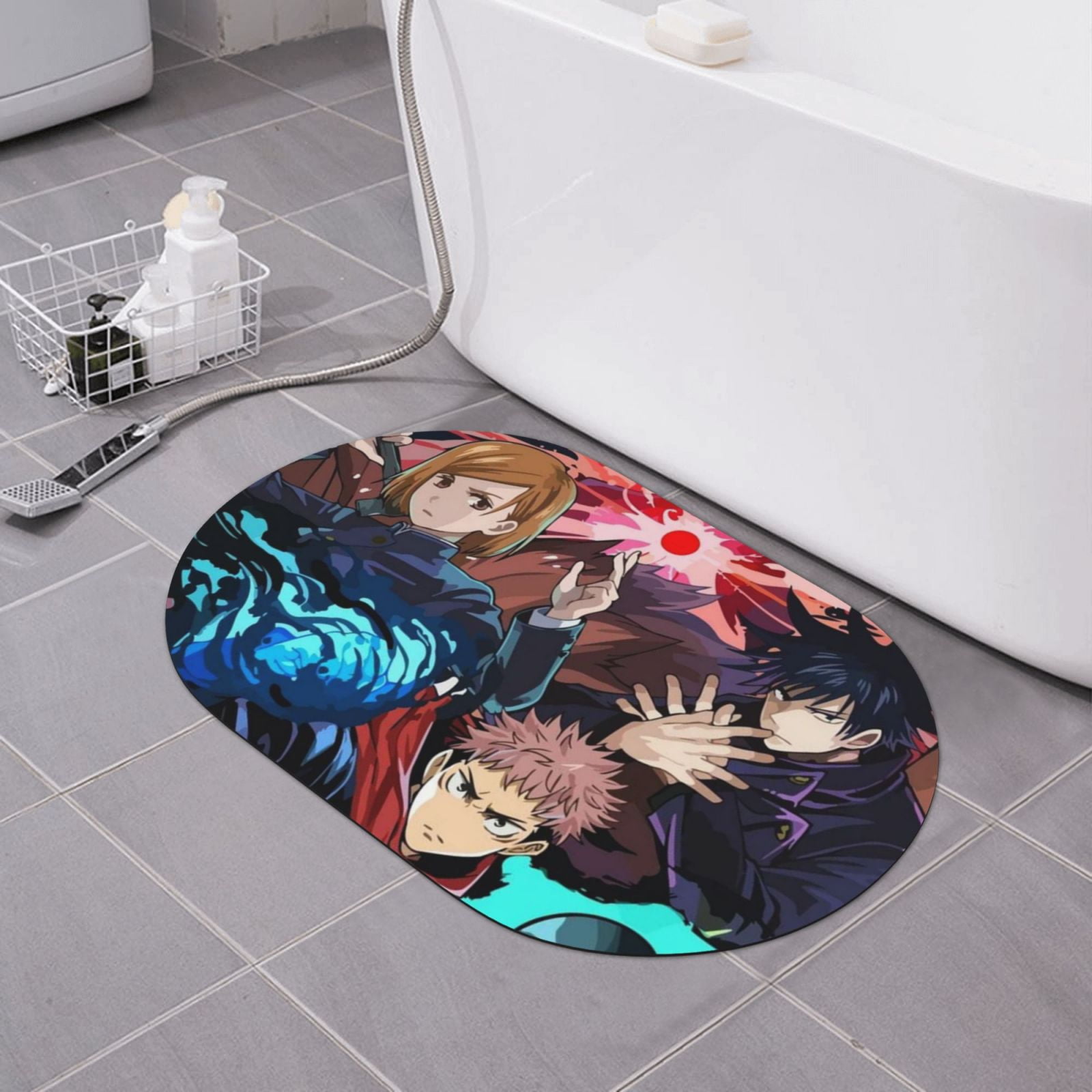 Anime Jujutsu Kaisen Diatom Mud Mat Soft Super Absorbent Bath Mat Non ...