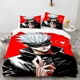 Anime Jujutsu Kaisen Duvet Cover Bedding Set,3D Anime Soft Comfortable ...