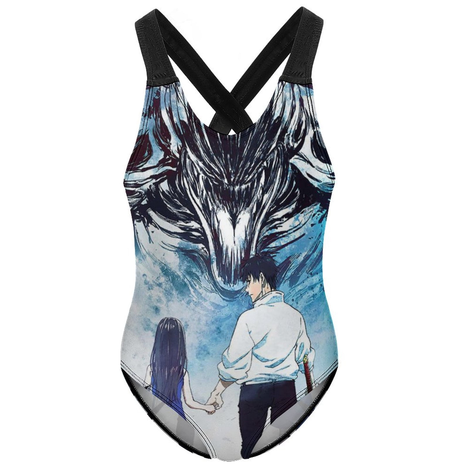 Anime Jujutsu Kaisen Girl's One-piece Swimsuit Summer Children's Beach ...