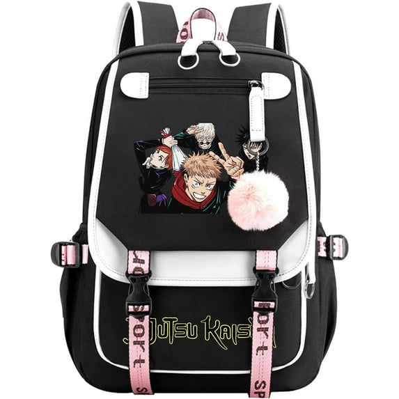 Anime Jujutsu Kaisen Gojo Satoru Backpack with USB Charging Port Cute ...