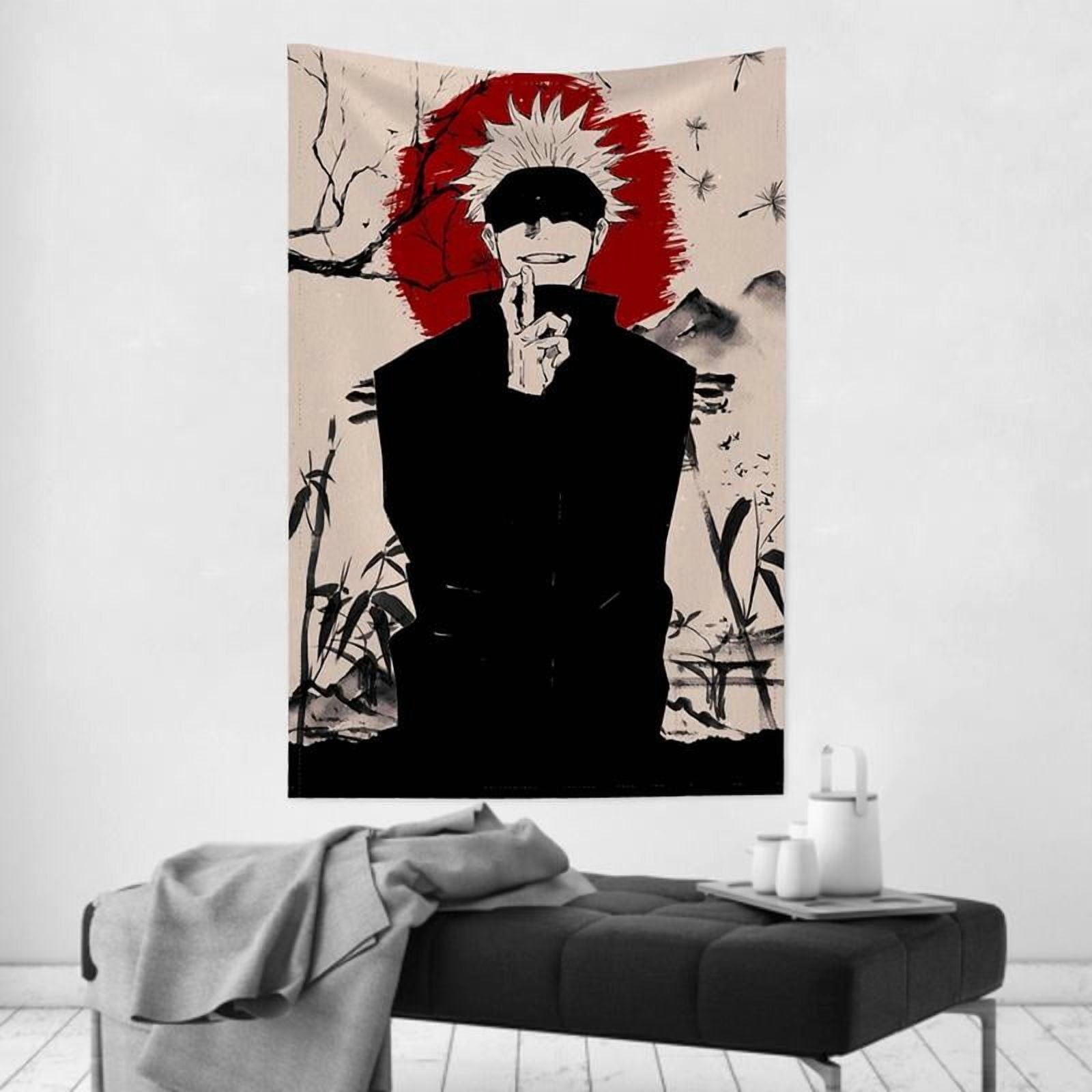Anime Jujutsu Kaisen Gojo Satoru Tapestry Room Decor Wall Cloth Party ...