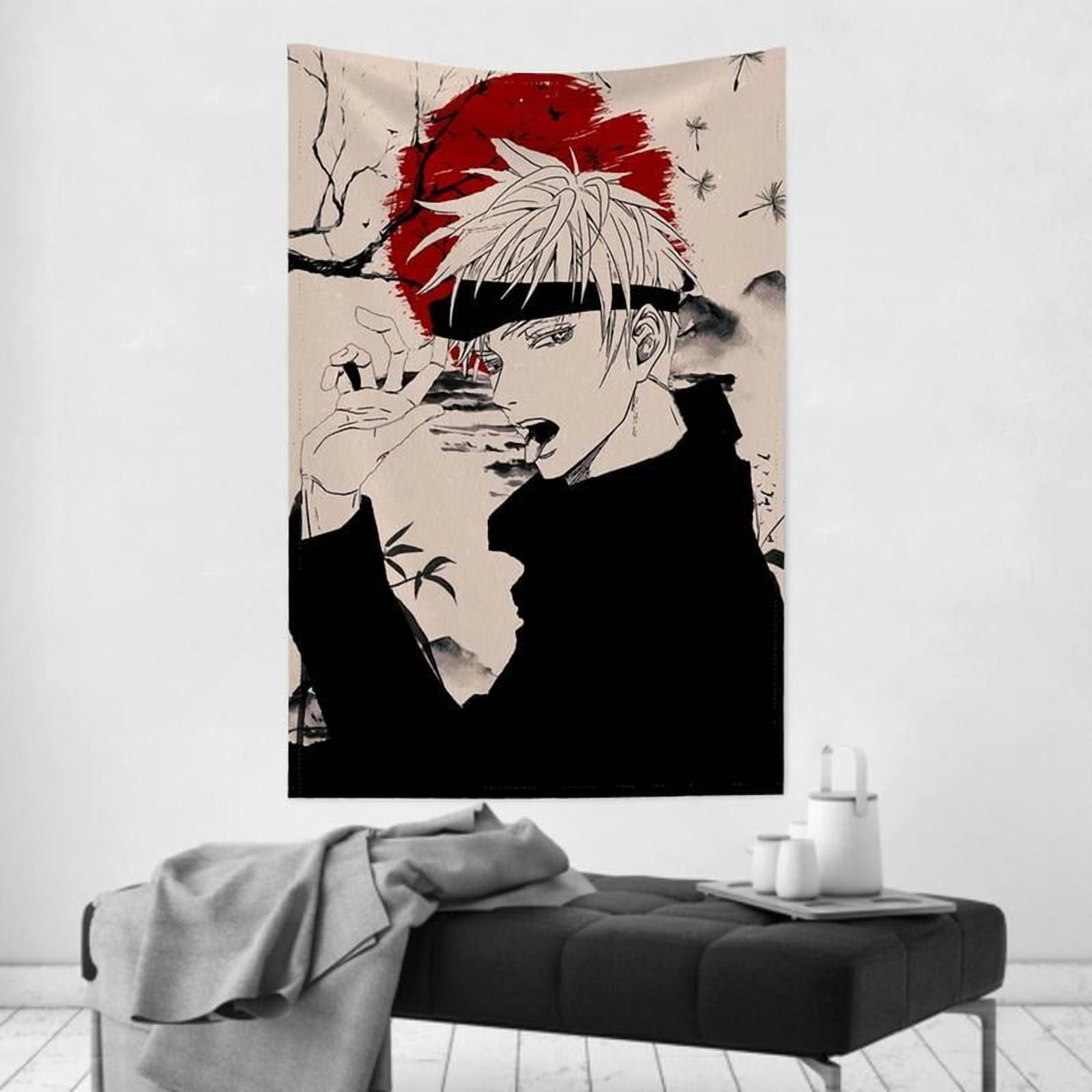 Anime Jujutsu Kaisen Gojo Satoru Tapestry Room Decor Wall Cloth Party ...