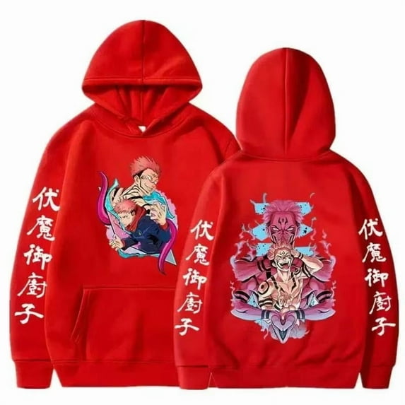 Anime Jujutsu Kaisen Hooded New Manga Ryomen Suk HoodieCasual ...