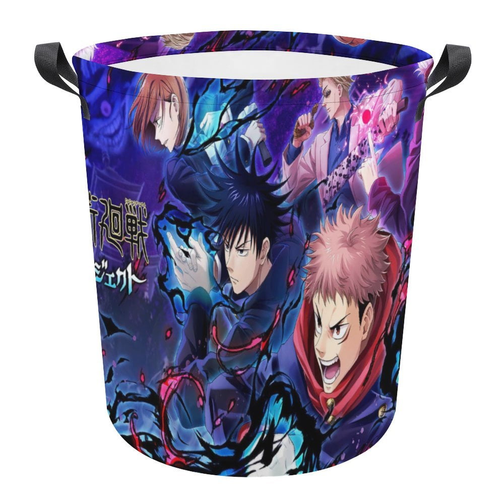 Anime Jujutsu Kaisen Laundry Basket Foldable Waterproof Oxford Cloth ...
