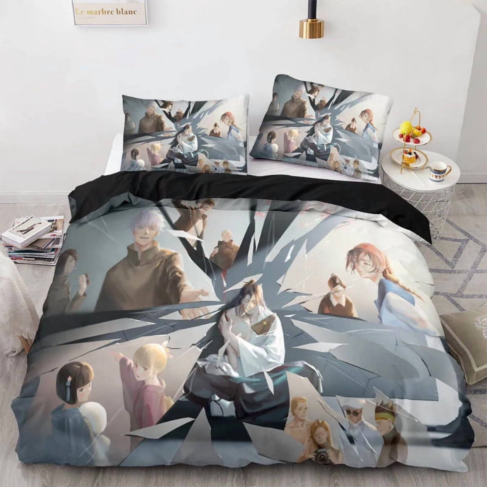 Anime Jujutsu Kaisen Satoru Gojo Bedding Set Boys Girls Twin Queen Size ...