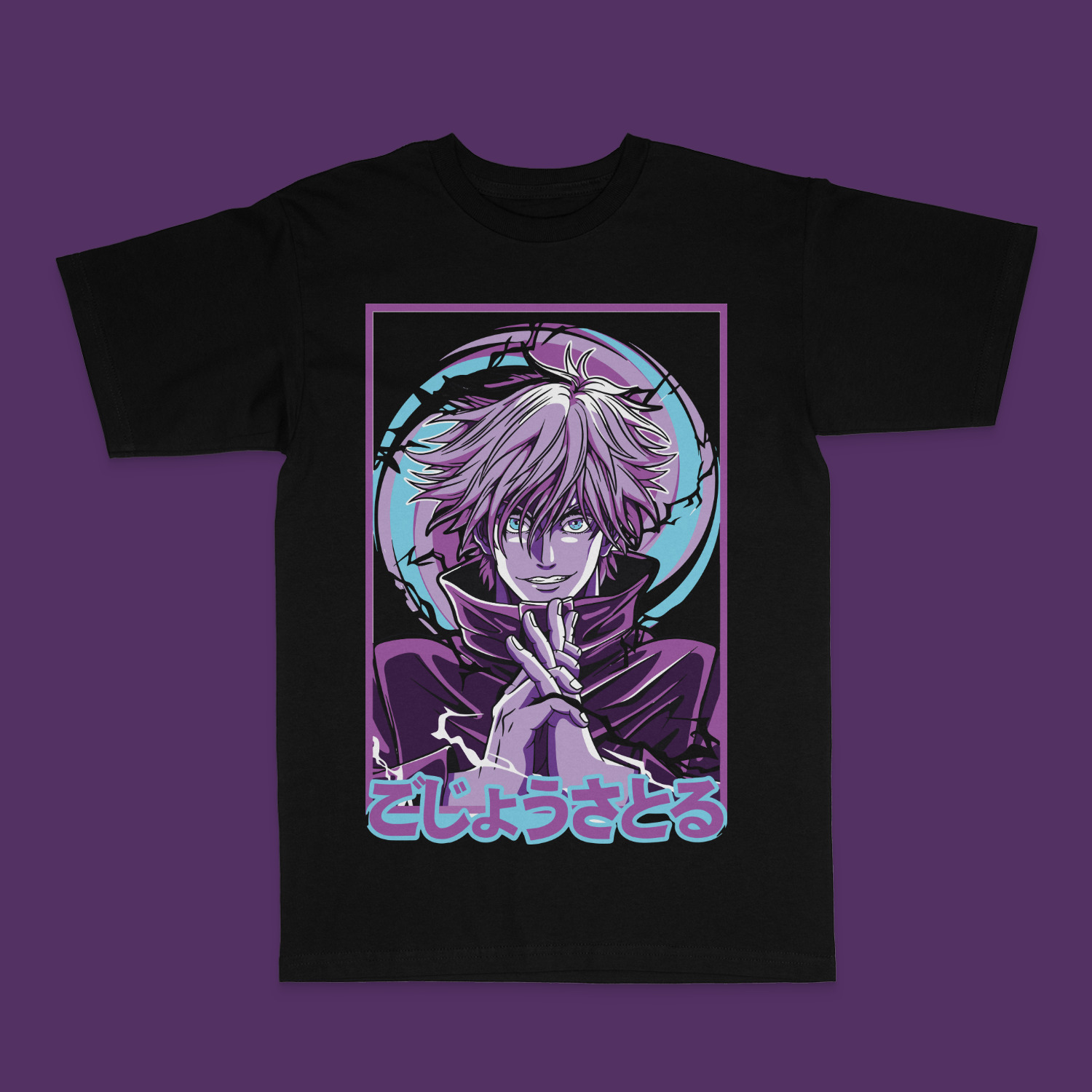 Anime Jujutsu Kaisen Satoru Gojo t-shirt Japanese Manga Gift Tee ...