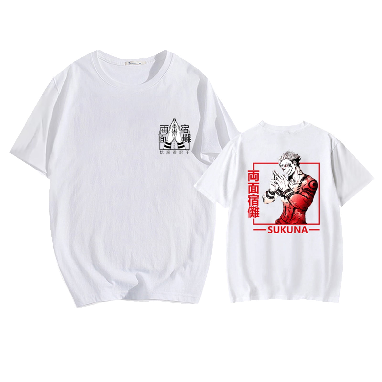Anime Jujutsu Kaisen T-shirt Ryomen Sukuna Graphic T-shirt Harajuku ...