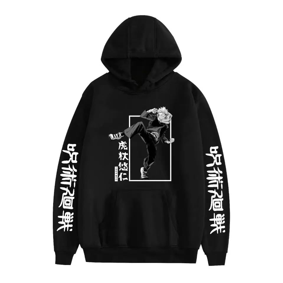 Anime Jujutsu Kaisen cool and flashy Printing HoodieCasual Sweatshirt ...