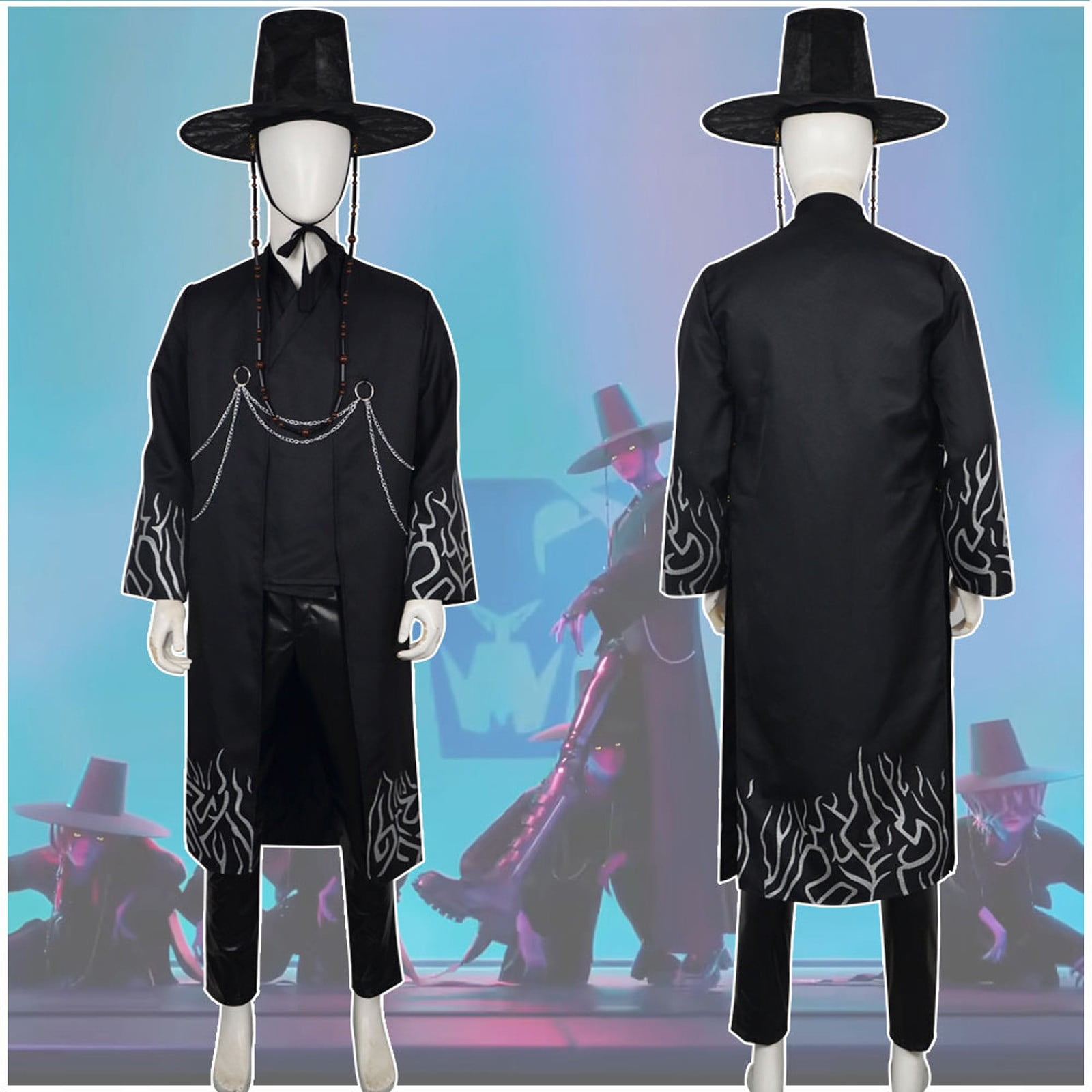 Anime KPop Demon Hunters Cosplay Costume Fantasy Roleplay Outfits KPop ...