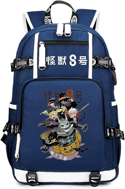 Anime Kaiju No. 8 Backpack KAIJU NUMBER EIGHT Daypack Bookbag Laptop ...
