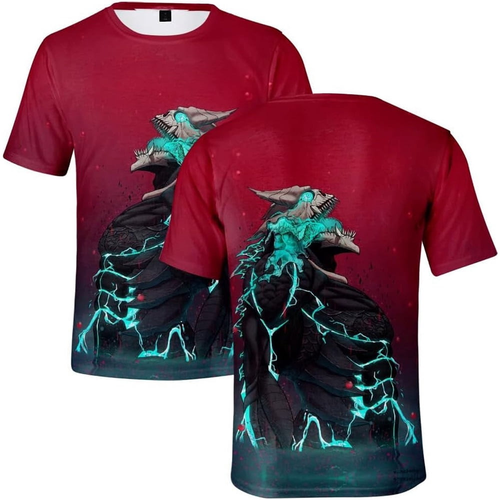Anime Kaiju No. 8 Short Sleeve T-Shirt Summer Breathable Shirts ...