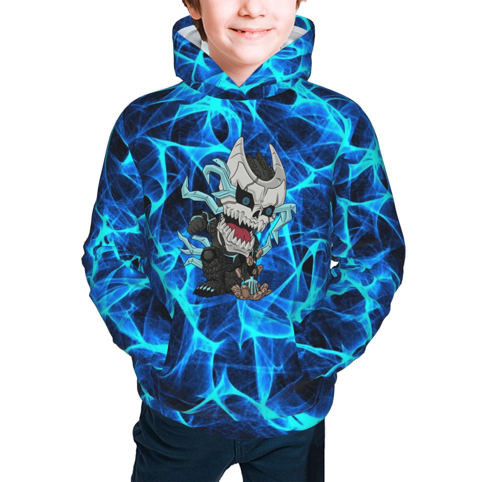 Anime Kaiju No. 8 Unisex Children Hooded Sweater, Colorful Hat Rope ...