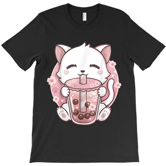 Anime Kawaii Boba Cat Funny Bubble Tea Cat Boba Tea Cat Teen Girl ...