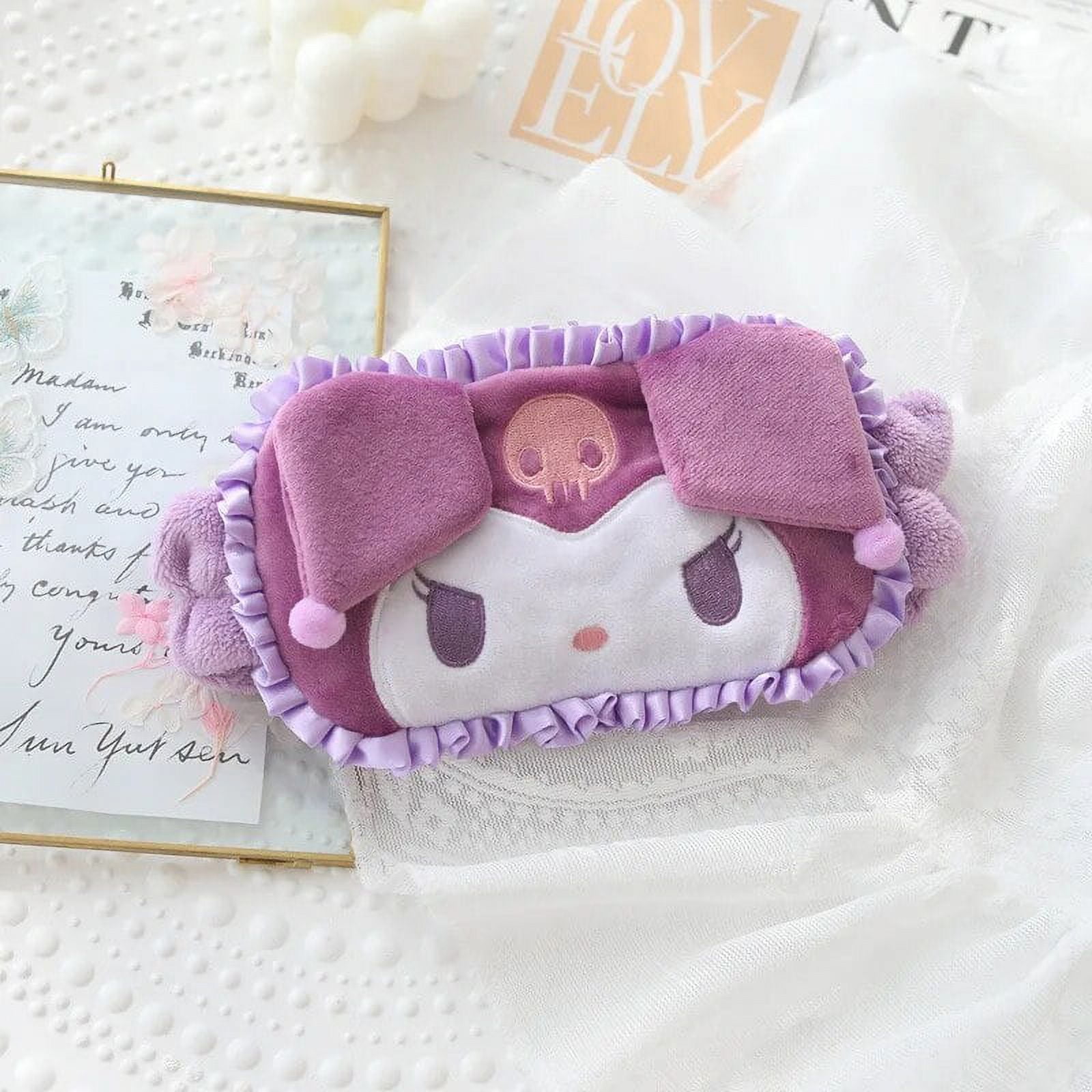 Anime Kawaii Kuromi Sanrio Cartoon Eye Mask Cinnamoroll Anime Shading ...