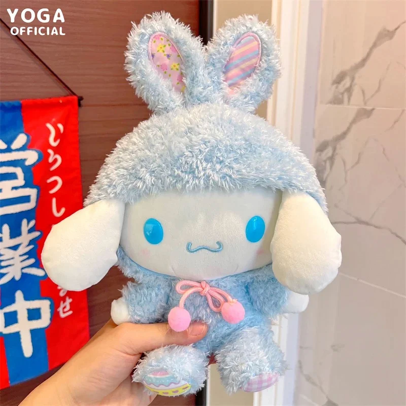 Anime Kawaii My Melody Cinnamoroll Purin Dog Kuromi Stand Plush Model ...