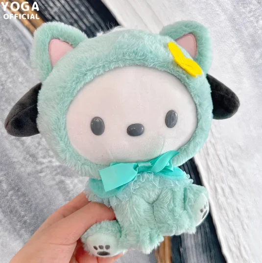 Anime Kawaii My Melody Cinnamoroll Purin Dog Kuromi Stand Plush Model ...