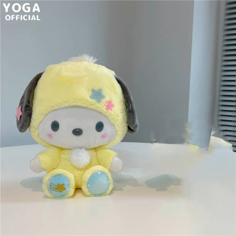 Anime Kawaii My Melody Cinnamoroll Purin Dog Kuromi Stand Plush Model ...