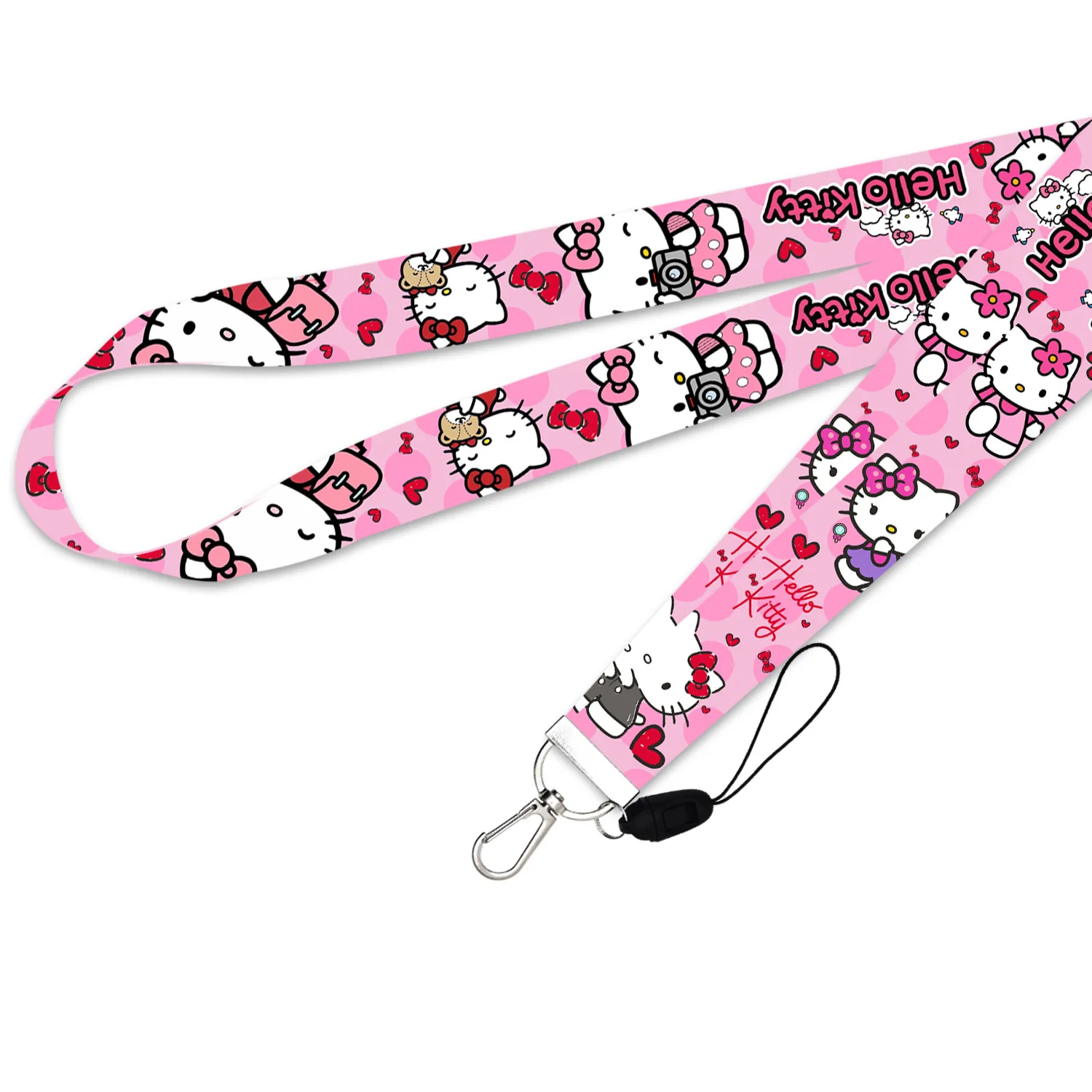 Anime Kawaii Sanrio Hello Kitty Cute Mobile Phone Lanyard Hanging Neck ...