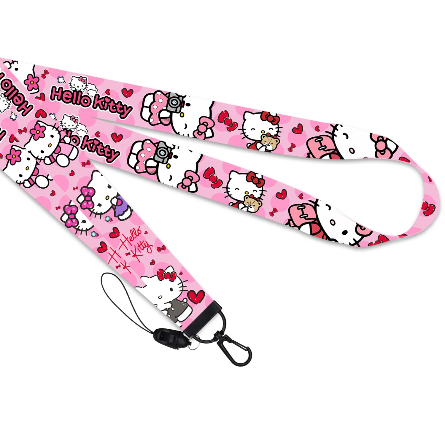 Anime Kawaii Sanrio Hello Kitty Cute Mobile Phone Lanyard Hanging Neck ...