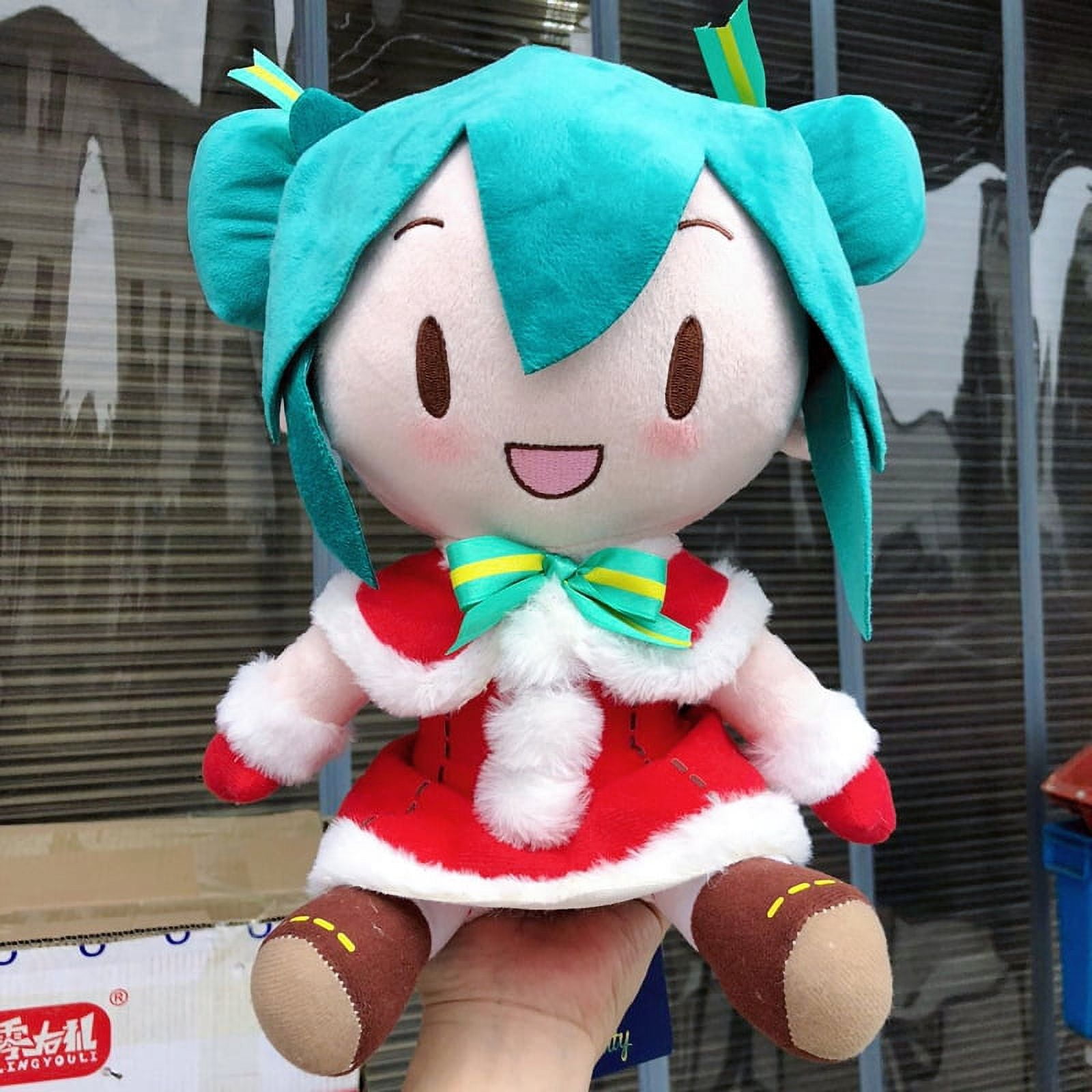Anime Kawaii Singing Girl Plush Toy,Cute Mi-ku Fufu Stuffed Doll Throw ...
