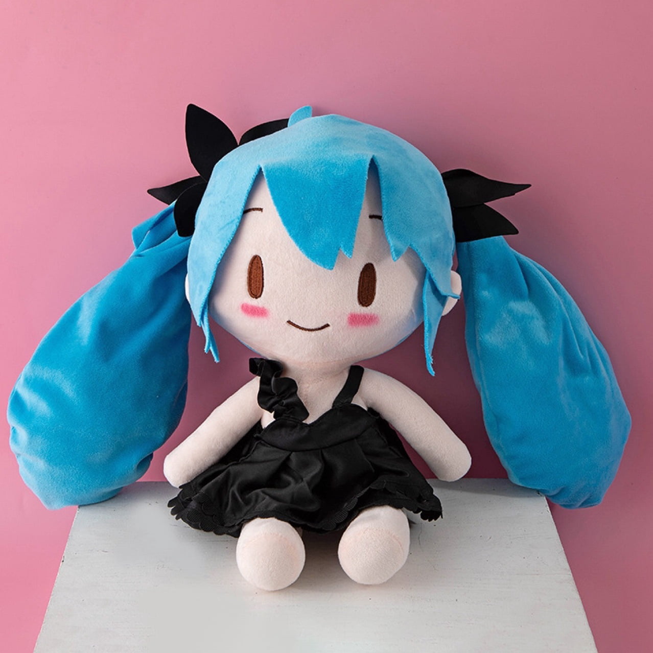 Anime Kawaii Singing Girl Plush Toy,Cute Mi-ku Fufu Stuffed Doll Throw ...