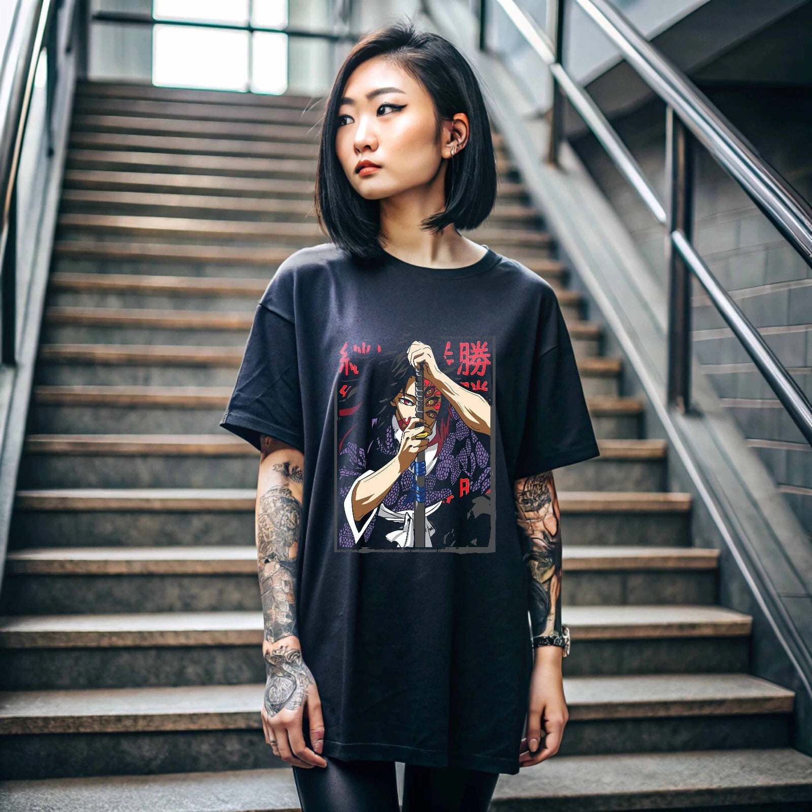 Anime Kokushibo Demon Slayer Upper Moon Twelve Kizuki Sword Master T ...