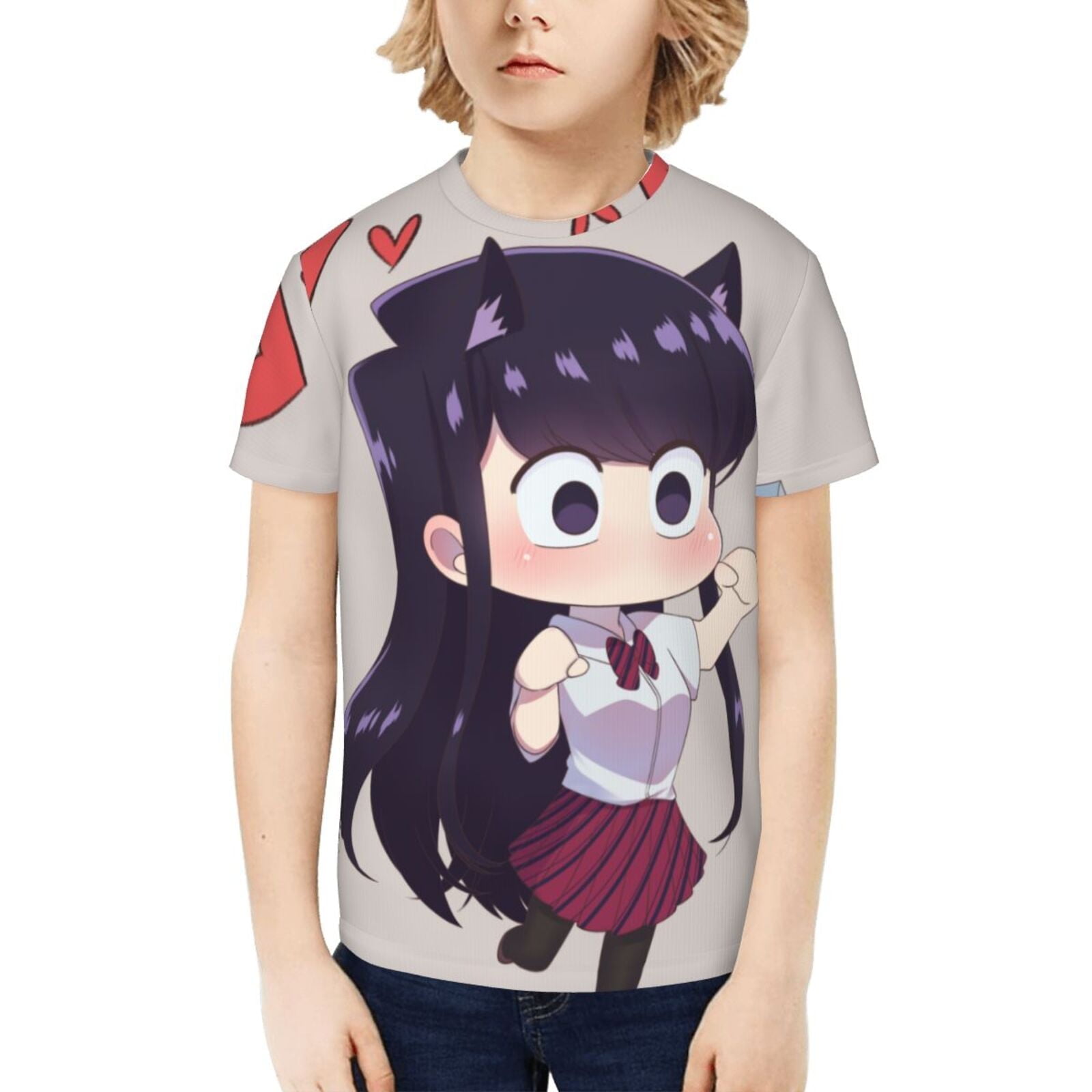 Anime Komi Can'T Communicate Komi Shouko Kids T-Shirt 3D Printed ...