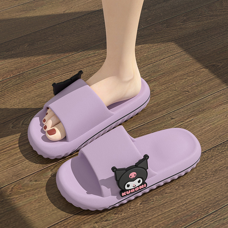 Anime Kuromi Hello Kitty My Melody Cinnamoroll Kawaii Sanrio Slippers ...