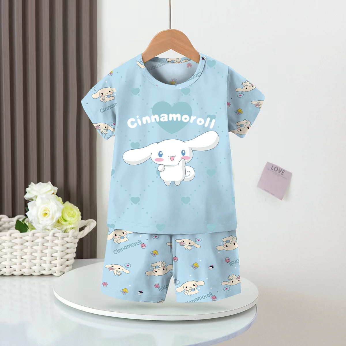 Anime Kuromis Children's Pajamas Set Cute Cinnamorolls Short-sleeved ...