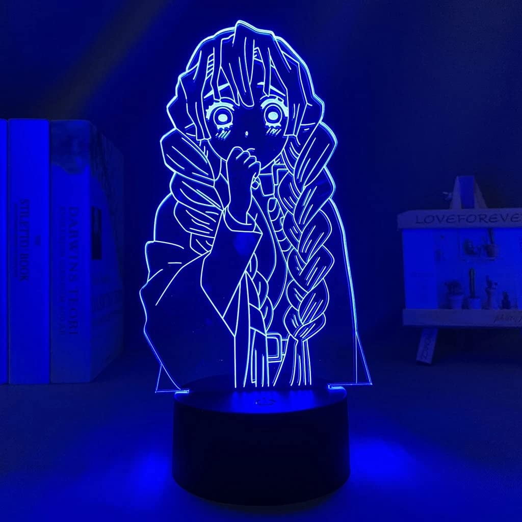 Anime Lamp Night Light LED Light Demon Slayer Mitsuri Kanroji lamp 3D ...