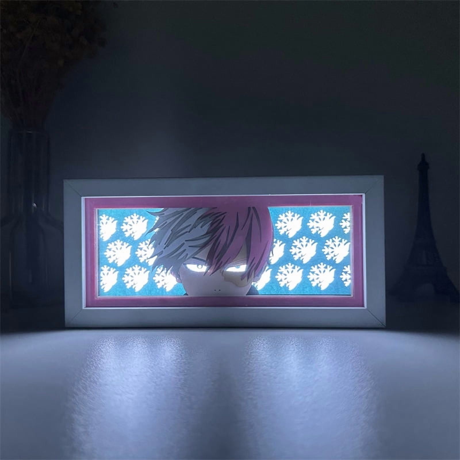 Anime Lamp Todoroki Shoto Figure for RGB nightlight 16 color changes ...